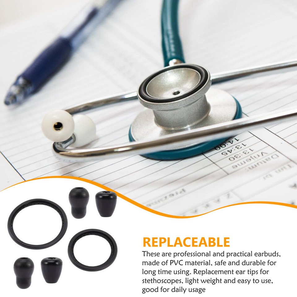 2 Sets Stethoscope Ear Tips Replacement Earplug Child Stethoscope ...