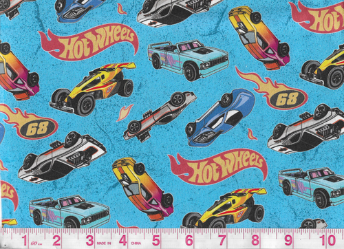 FABRIC~HOT WHEELS #2~QUILT FABRIC~1/2 METRE | eBay