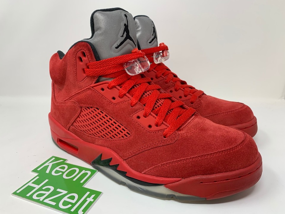 Nike Air Jordan 5 V Retro Red Suede Bred Toro Ferrari OVO Black Grape ...
