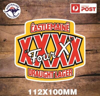 FOURX XXXX STICKER DECAL CASTLEMAINE DRAUGHT LAGER | eBay Australia