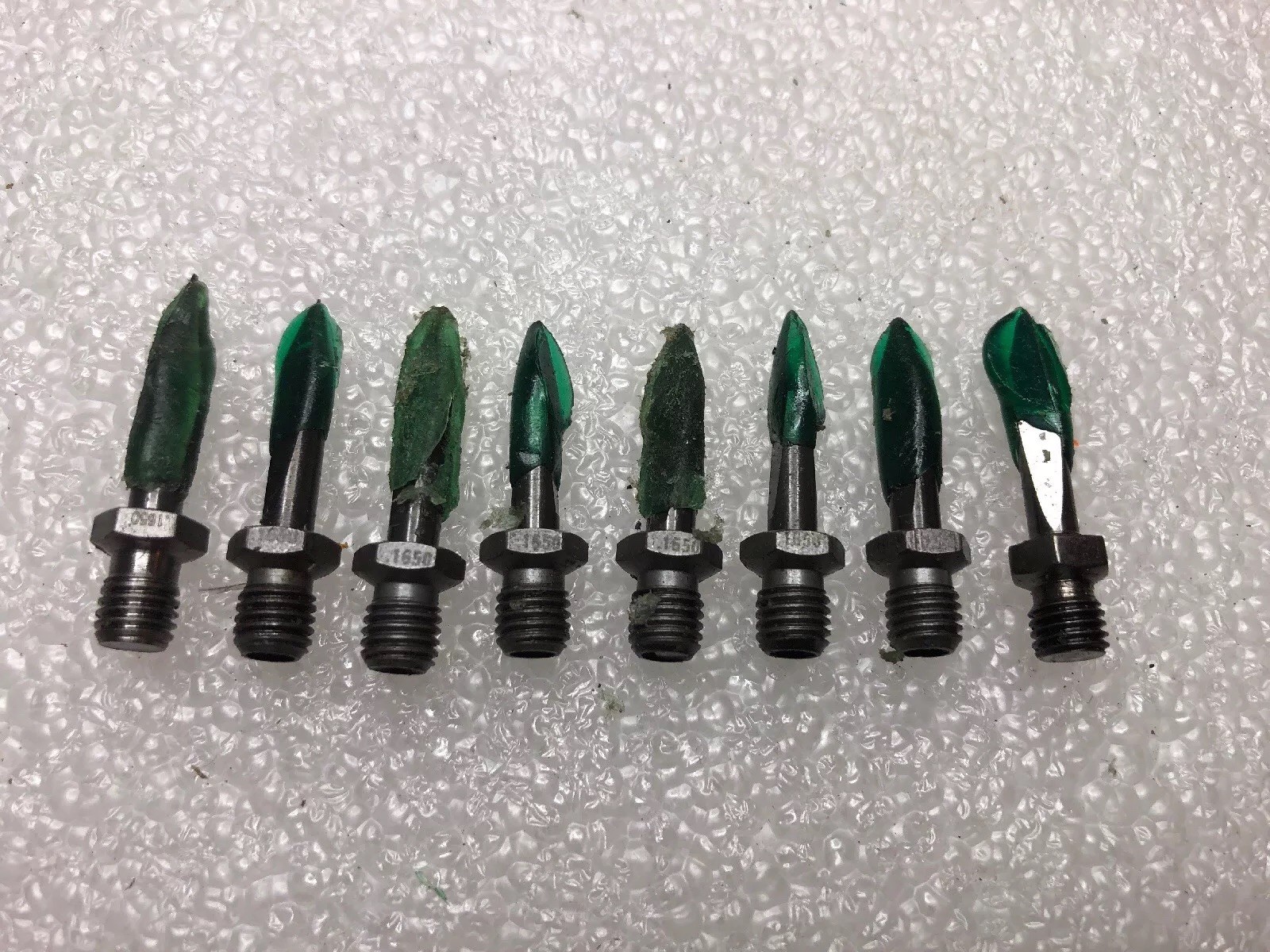 .1650 Dagger Drill Bit, Aircraft Tool 1/4”-28 Threaded Shank, Lot of 7 ...