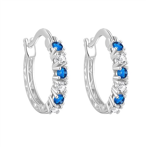 Crystal Hoop Earrings Jewellery Women Girls Gift Diamond Spacer ...