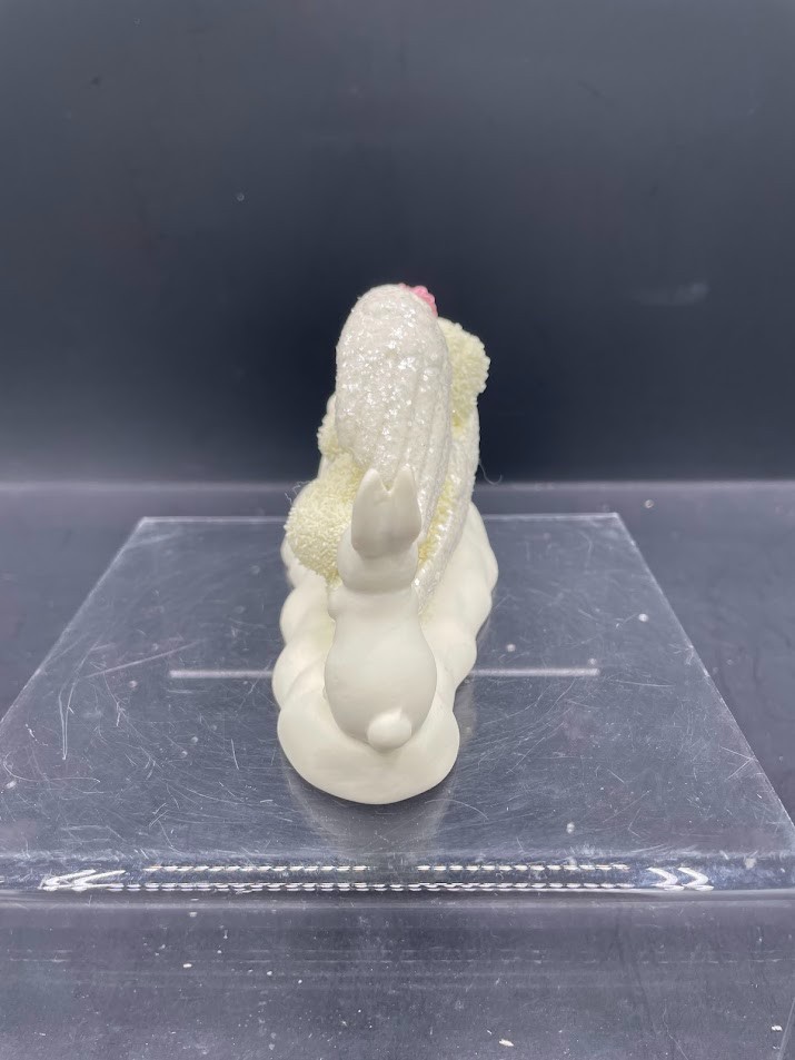 2018 Dept 56 Bless the Animals Snowbabies 6000853 Easter Angel Bunnies ...