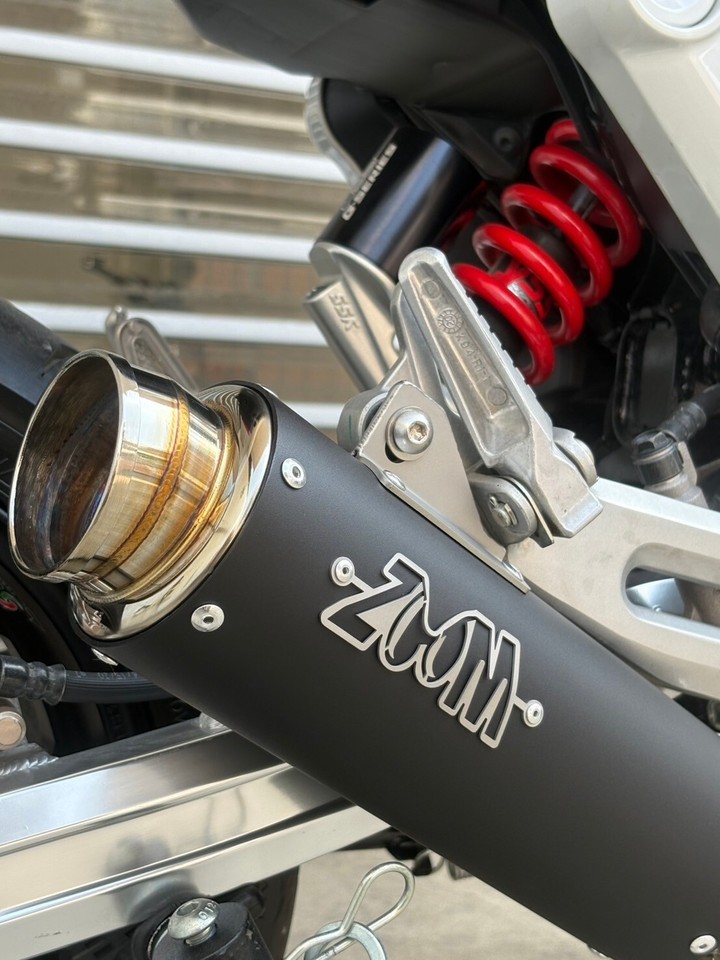 2022-2025 Honda GROM 125 ZoOM Exhaust Full System Low Mount Black LOOP ...
