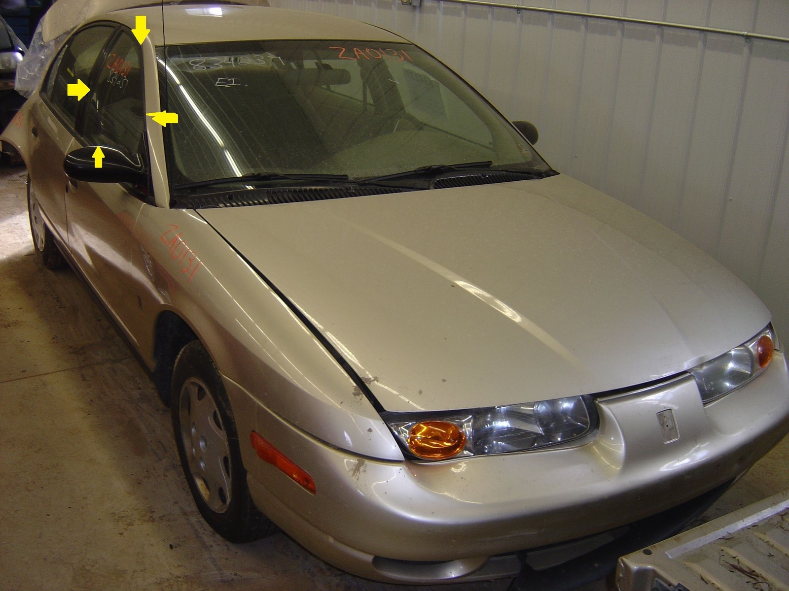2001 SATURN SL1 PASSENGER RIGHT FRONT DOOR GLASS WINDOW (SEDAN & WAGON ...