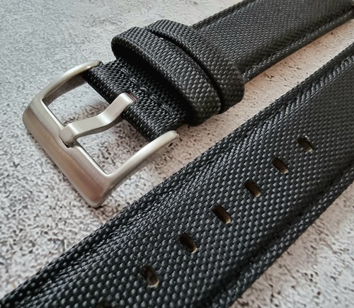 Premium Nylon Sailcloth Field Watch Strap 20mm 22mm Quick Khaki Green ...