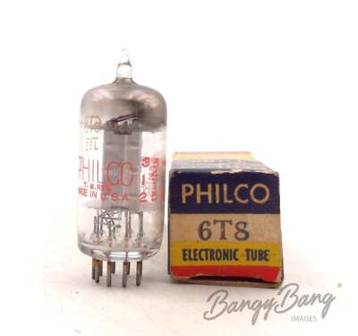 Philco 6T8/EABC8 Triple Diode Triode FM/AM Detector Audio Frequency ...