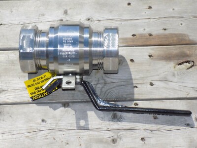 Nutron T3-R20WS60A 6000 WOG 2" Stainless Steel Ball Valve Scocket Weld ...