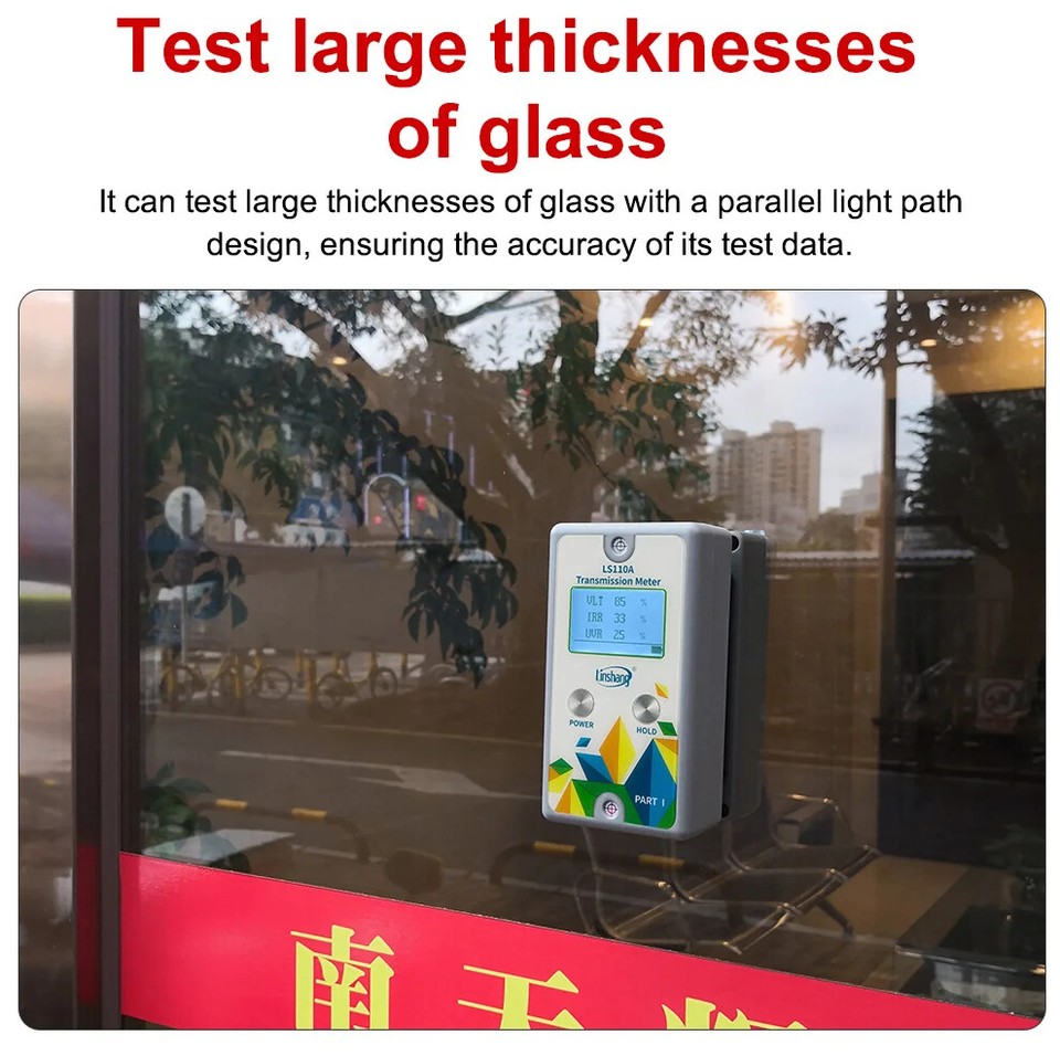 Window Solar Film Meter Split UV 365nm IR 940nm VLT Stick-film Glass ...
