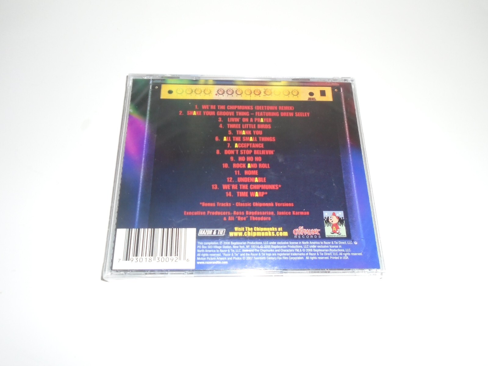 Undeniable by The Chipmunks (CD, Nov-2008, Razor & Tie/Chipmunk) for ...