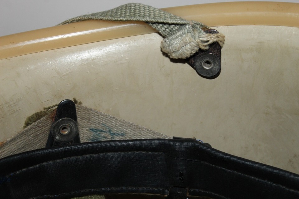 Original Gulf War I Iraqi Army M90 Tan Fiber Bumper Helmet w/Liner ...