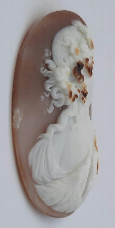 Ultra-High Relief Antique Vintage Grand Cameo Classical Finely Detailed ...