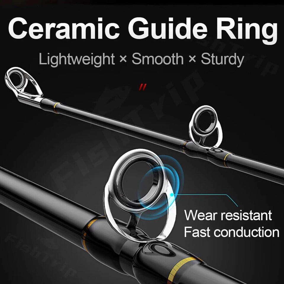 9KM Fishing Rod Ceramic Guide Ring Fishing Rod Repair Kit Rod Building ...