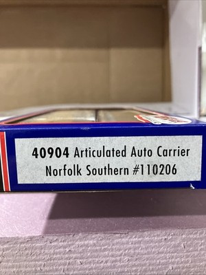 Atlas 40904 N Scale Articulated Auto Rack Norfolk Southern NS 110206 ...