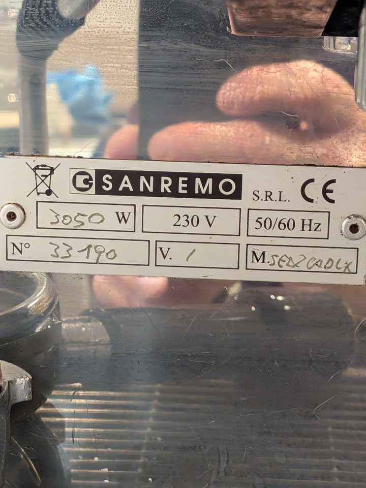 Commercial Coffee Machine SANREMO CAPRI DELUXE Italian 2 Group Barista ...