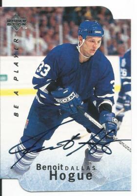 1995-96 Upper Deck UD Be A Player BAP Auto Benoit Hogue Die-Cut #S126 ...