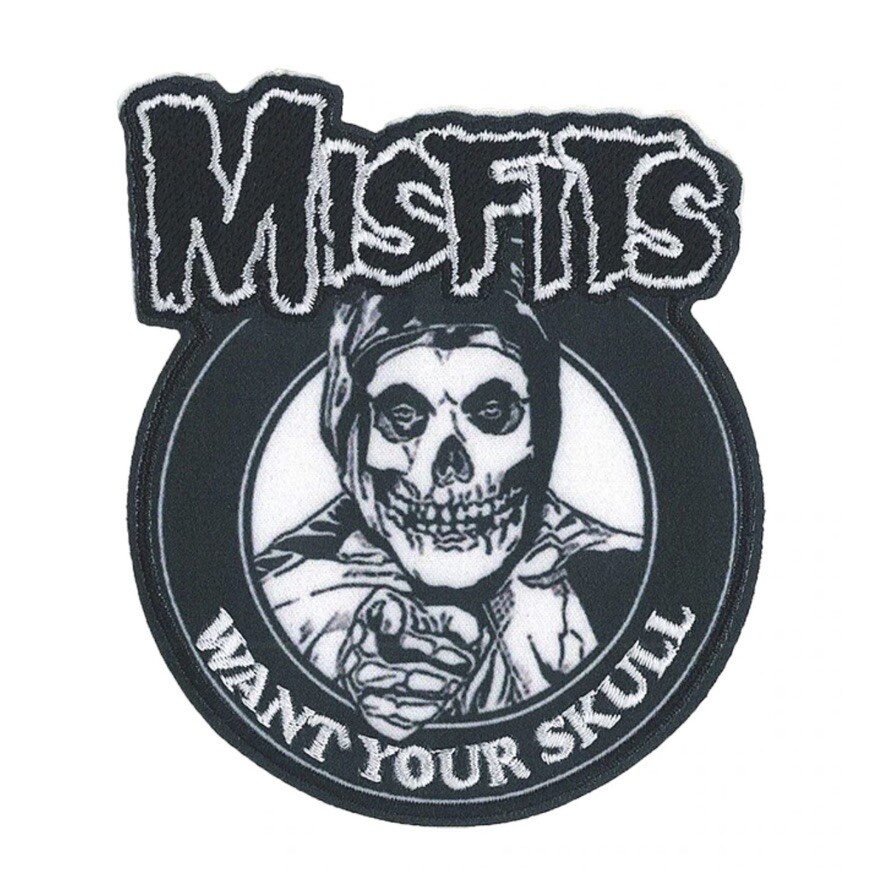 Misfits I Want Your Skull Embroidered Woven Patch M070P | eBay