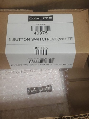 Da-Lite 40975 Extra Three Button Low Voltage Control Switch | eBay