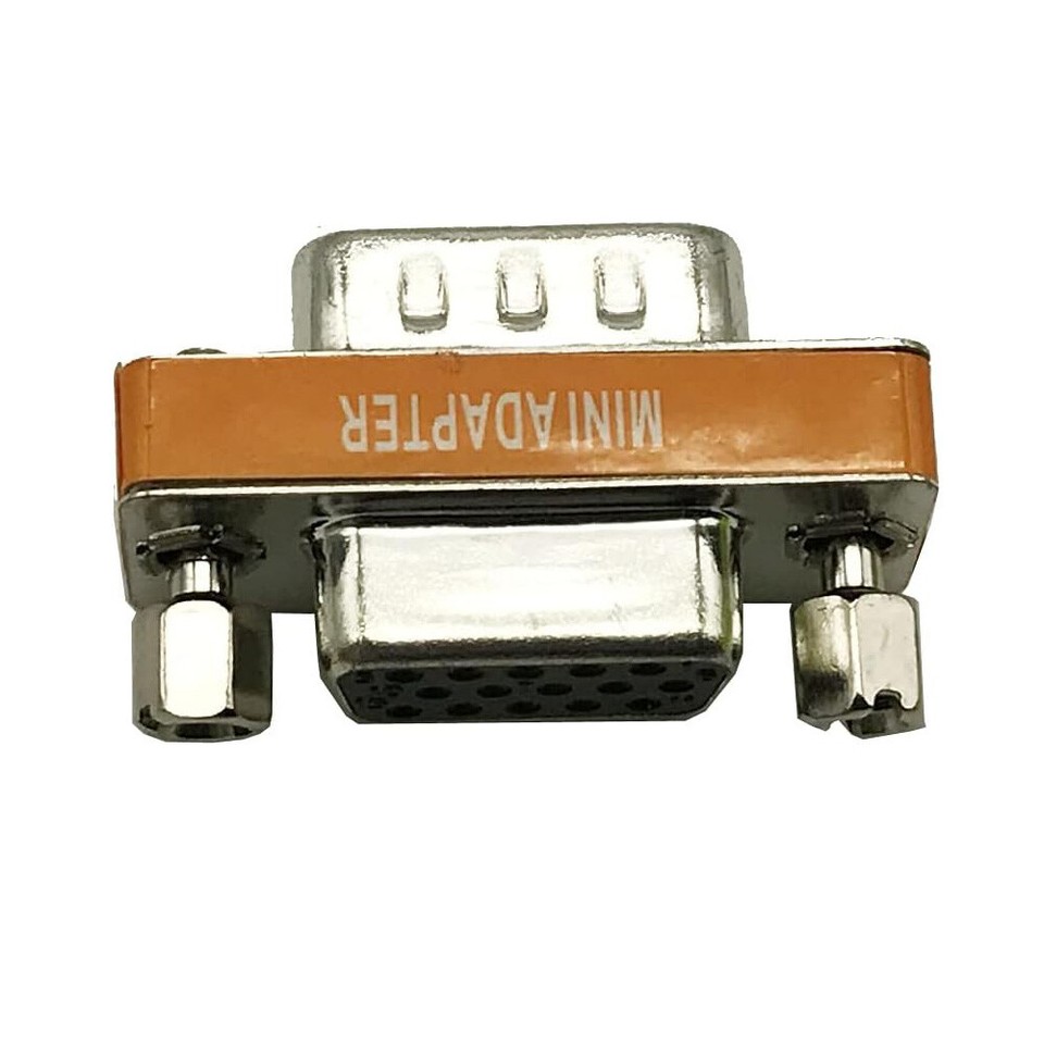 DB9 9 Pin Male to DB15 HD15 15Pin Female Molded VGA Video Adapter ...