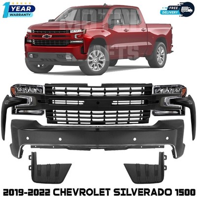 Front Bumper & Grille Assembly Kit Primed For 2019-2022 Chevrolet ...