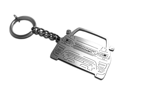 Stainless Steel Keychain Front View Car Key Ring fit Range Rover Sport ...