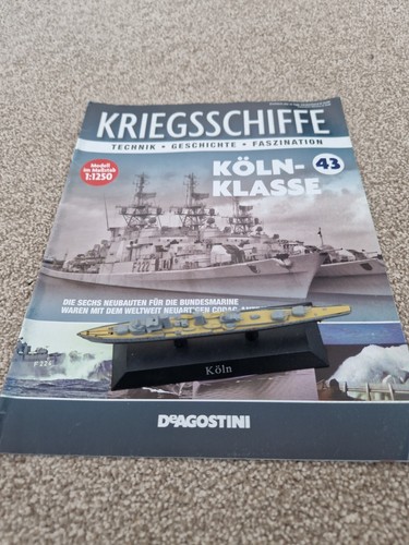 DEAGOSTINI 1/1250 BATTLESHIP WARSHIP COLLECTION - KOLN KLASSE GERMANY ...