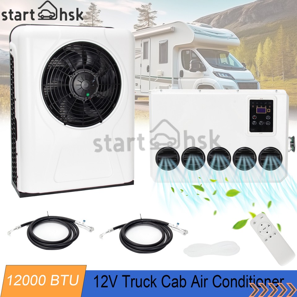 12000BTU Air Conditioner 12V Mini Split A/C For Semi Trucks Bus RV ...