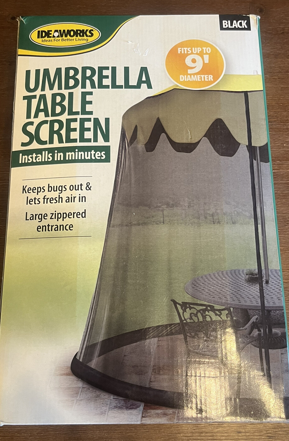 Ideaworks 11 ft Umbrella Table Screen - Black for sale online | eBay