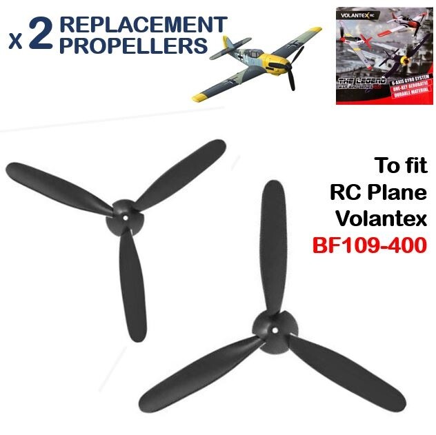 RC Plane Propellers 2pc Spares Volantex BF-109 400 Warbird Replacement ...