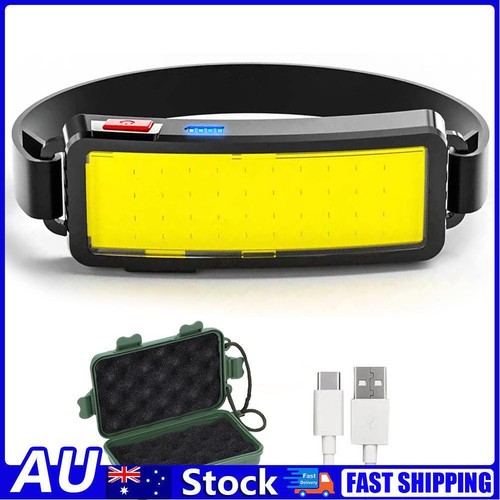 LED Headlamp Portable COB Head-mounted Light 500LM for Outdoor Camping ...