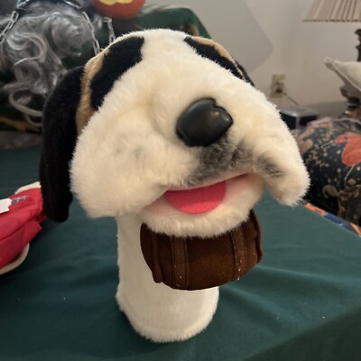 A & A St. Bernard Dog With Barrel Hand Puppet 12” Plush | eBay