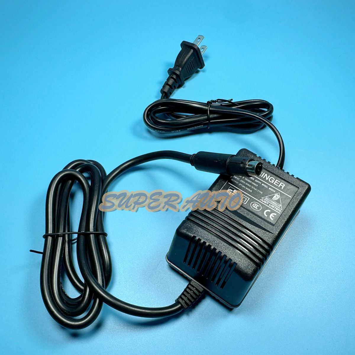 New For BEHRINGER mixer UB502 802 XENYX power adapter 3-pin round head ...