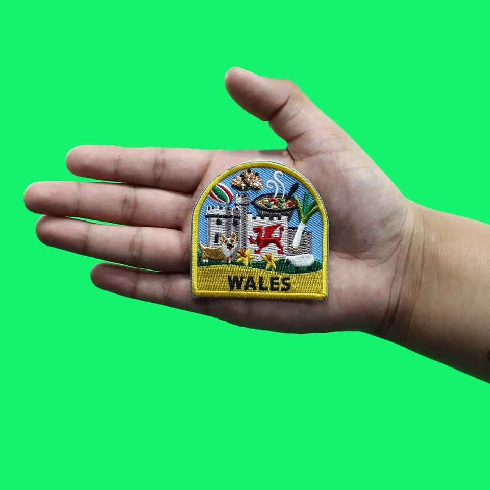 Wales World Showcase Travel Patch Souvenir Castle Vacation Embroidered Iron On | eBay