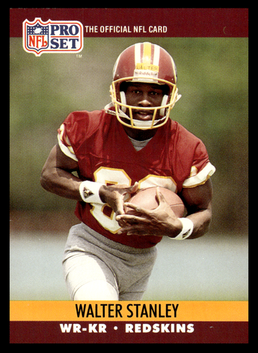 1990 Pro Set Walter Stanley #666 Washington Redskins NFL Football Base ...