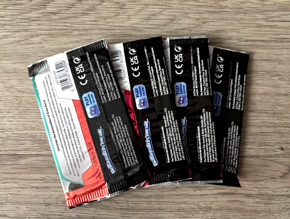 Pokemon TCG S&V - Paradox Rift Booster Pack Art Set (x4 packs) | See ...