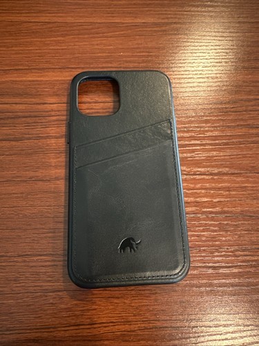 Bullstrap Premium Leather Portfolio Phone Case iPhone 12/12 Pro Black ...