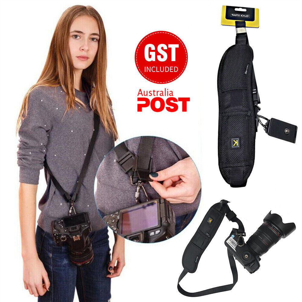 1/2 Universal Cameras Single Shoulder Quick Strap Sling Camera Belt For ...