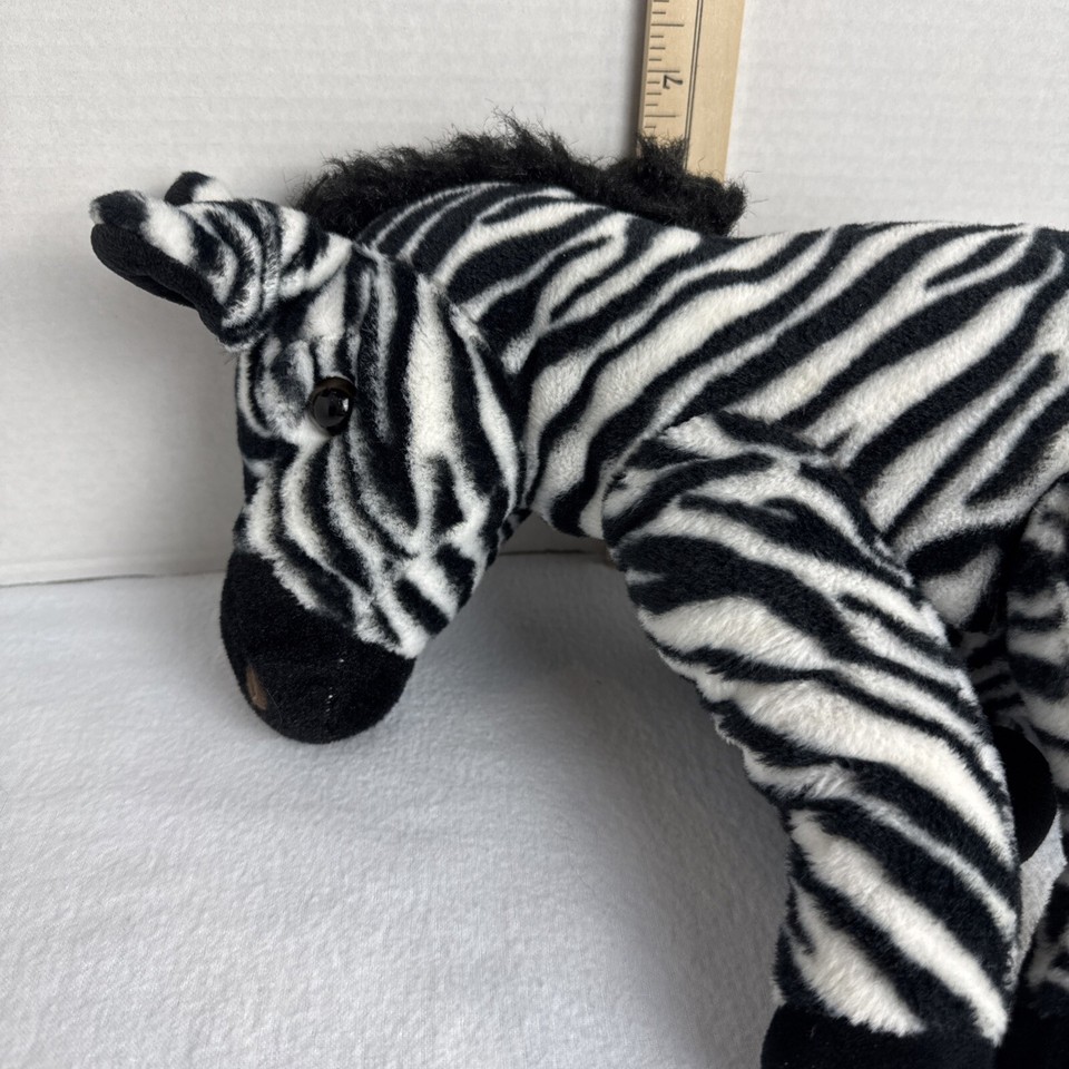 Wild Republic 12" Zebra Plush Stuffed Animal Africa Safari Theme Very ...