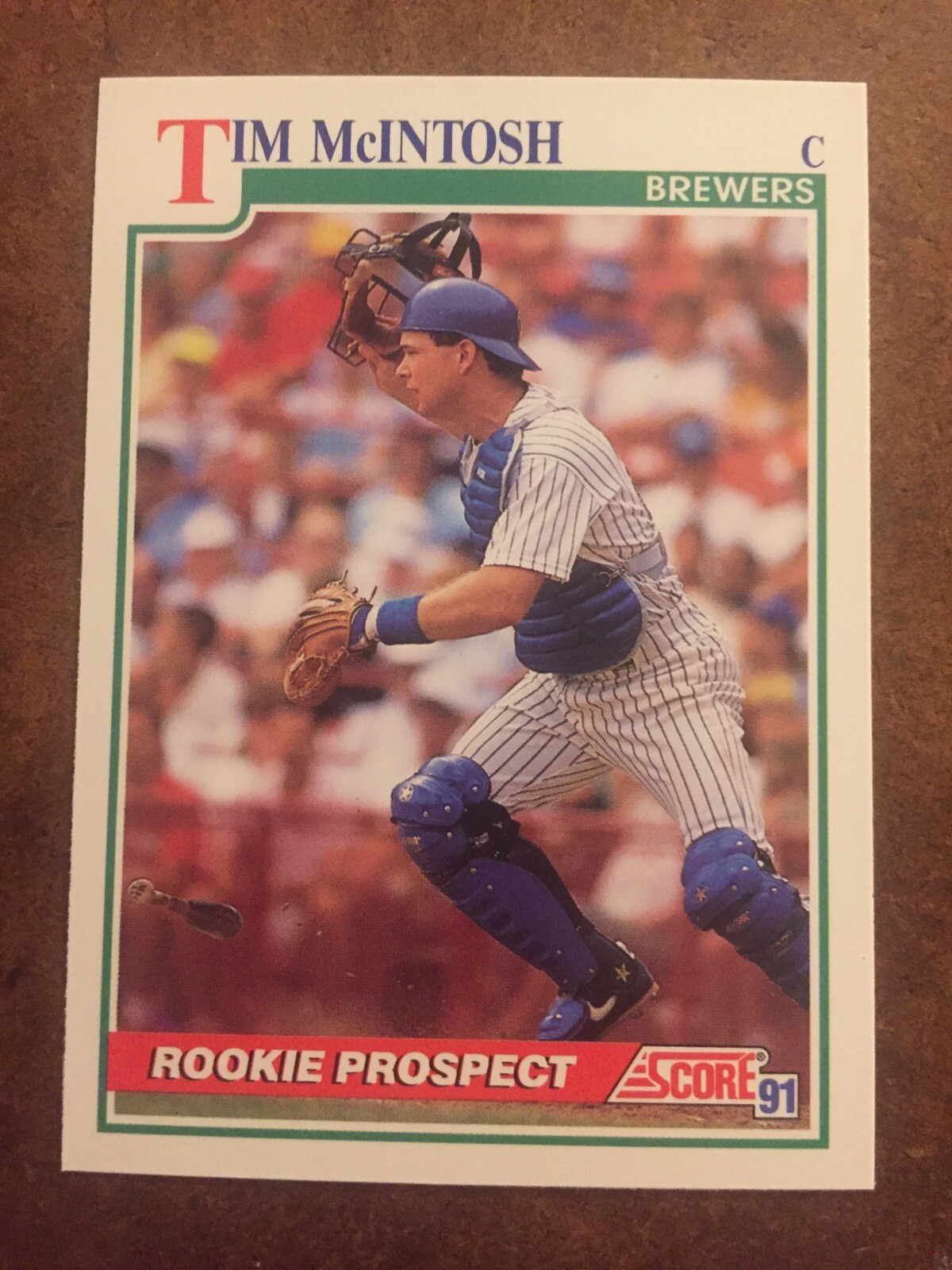 Tim McIntosh 347 Rookie Prospect Score 1991 MLB Baseball Trading Card ...