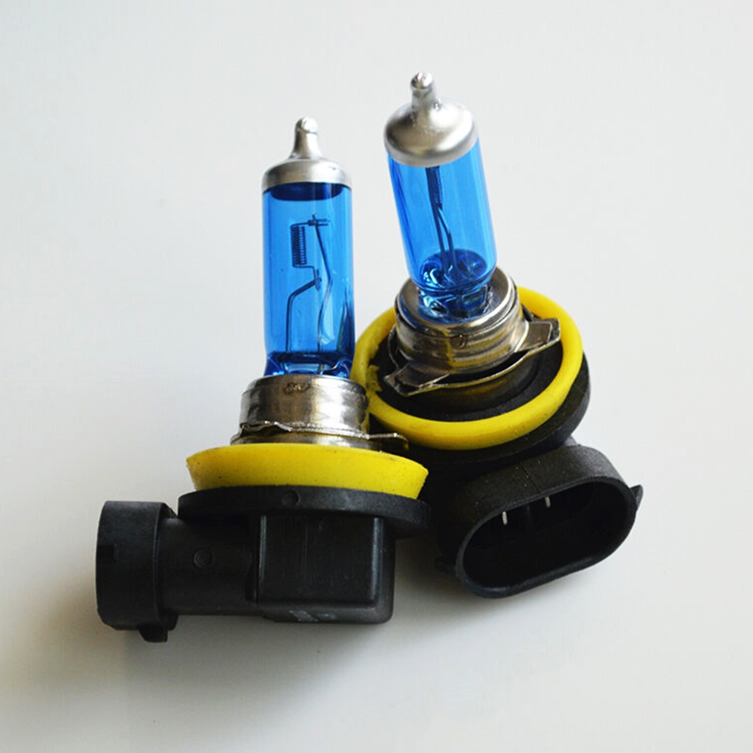 2X H11 12V 55W Xenon White 6000k Halogen Car Headlight Lamp Globes ...