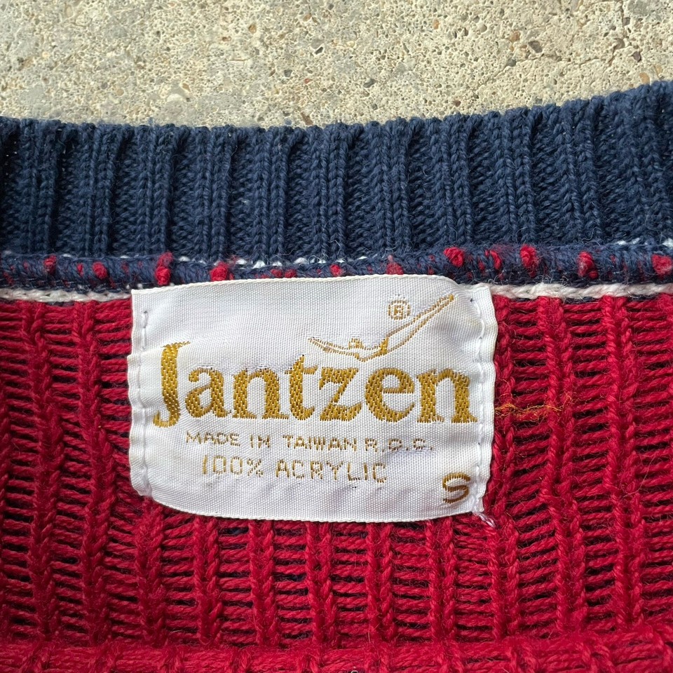 Vtg Jantzen Novelty Sweater Bicycles Pullover Acrylic Size Small Knit ...