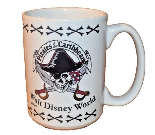 Pirates Of The Caribbean Skull Crossbones Coffee Tea Mug Cup Walt ...