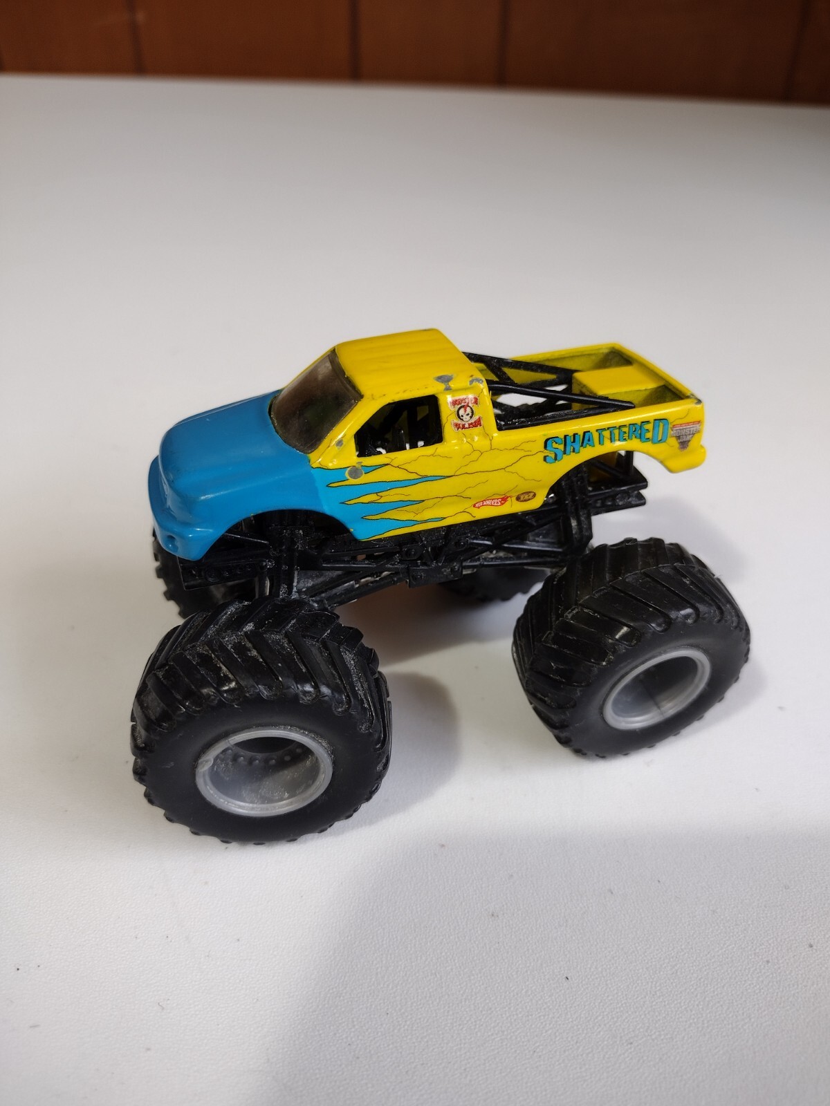 Hot Wheels Monster Jam Trucks Shattered 1:64 Scale Yellow Blue | eBay
