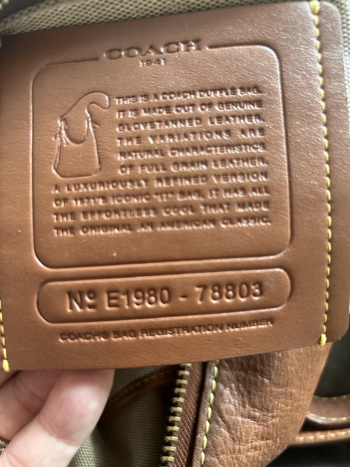 Coach Vintage 78803 Handbag Shoulder Bag Authentic Brown | eBay