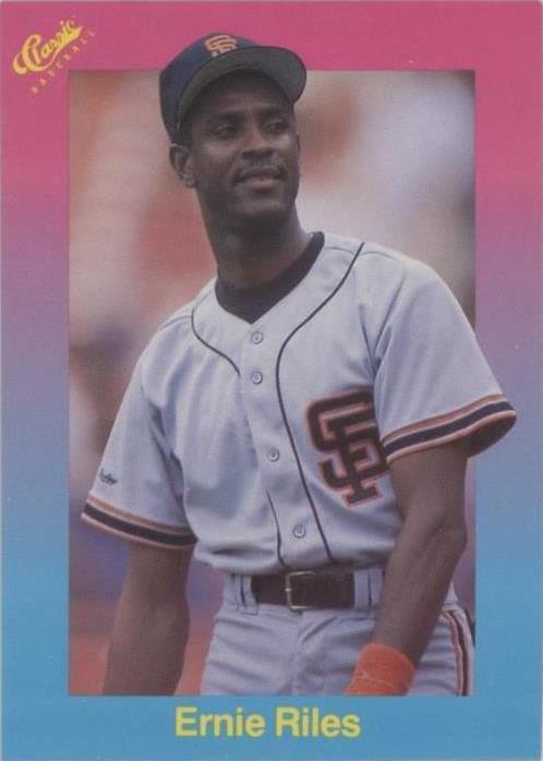 1989 Classic Update Pink/Light Blue Travel Edition - Ernest Riles #87 ...