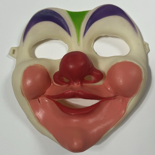 Vintage 1984 Don Post Latex Clown Mask 3D Mardi Gras | eBay