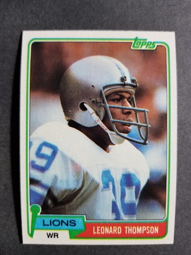 1981 Topps LEONARD THOMPSON card # 386 [card 23] | eBay