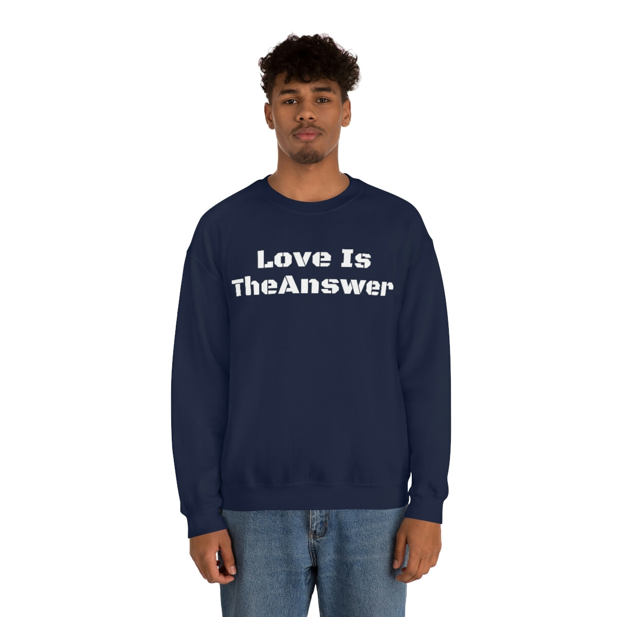 "Love Is The Answer" Unisex Heavy Blend™ Crewneck Sweatshirt | eBay