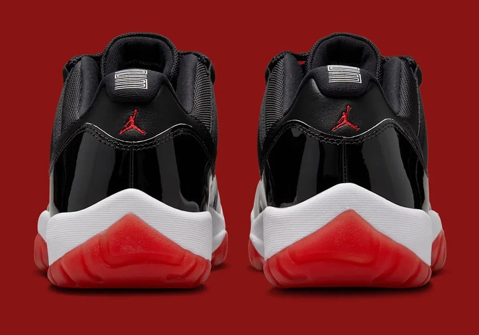 Nike Air Jordan 11 Retro Low Bred GS & Women's Black Sports Sneaker ...