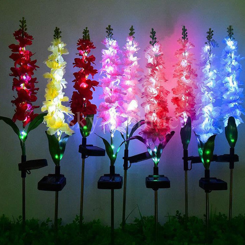 1/2/4/6X Solar Sunflower Lights LED Flower Stake Light Garden Decor ...